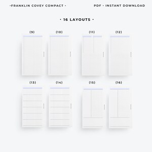FC Compact Size Fillable Lists Bundle, Editable to Do List, 16 ...