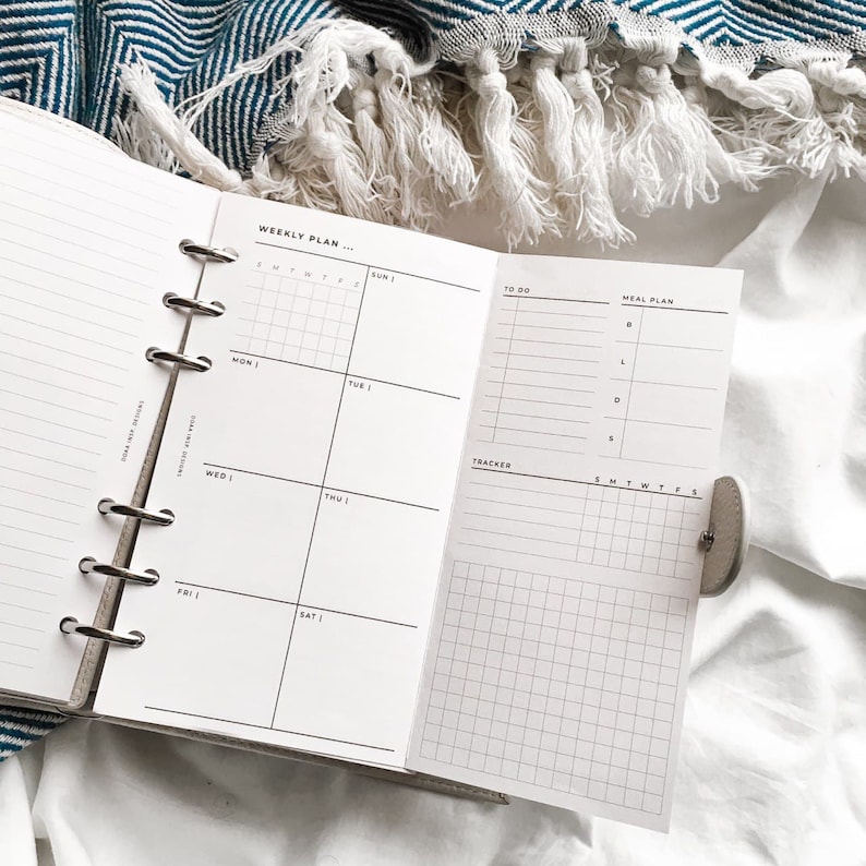 A6, Fold-out Weekly Planner Printable | Collaboration With Melanie - Etsy