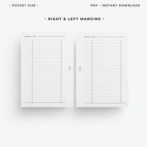Pocket Size to Do List Printable, Tasks List Insert - Etsy