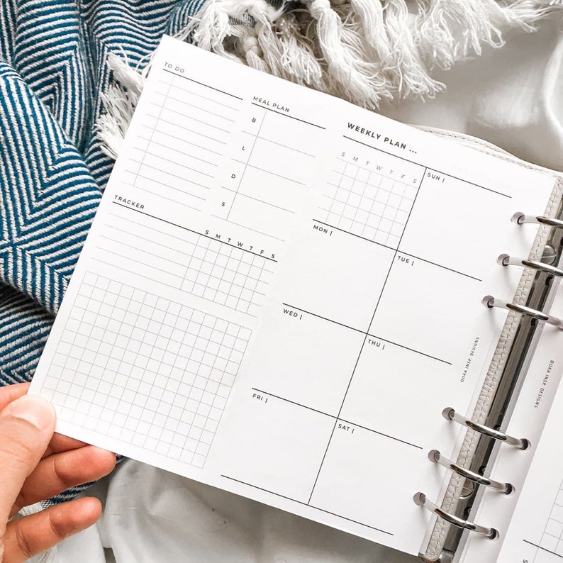 Fcc Fold-out Weekly Planner Printable Collaboration With - Etsy