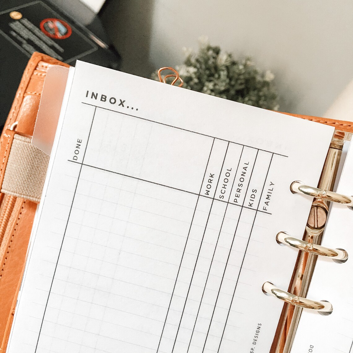 A6 Fillable Inbox Printable Planner Insert (digital Download) - Etsy