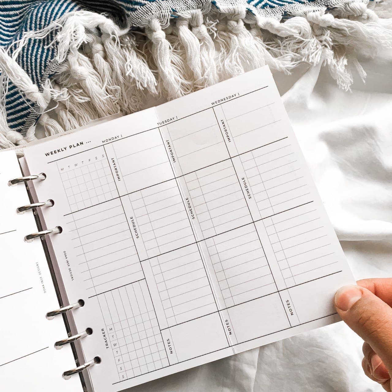 A6 Fold-out Vertical Weekly Planner Printable Collaboration - Etsy