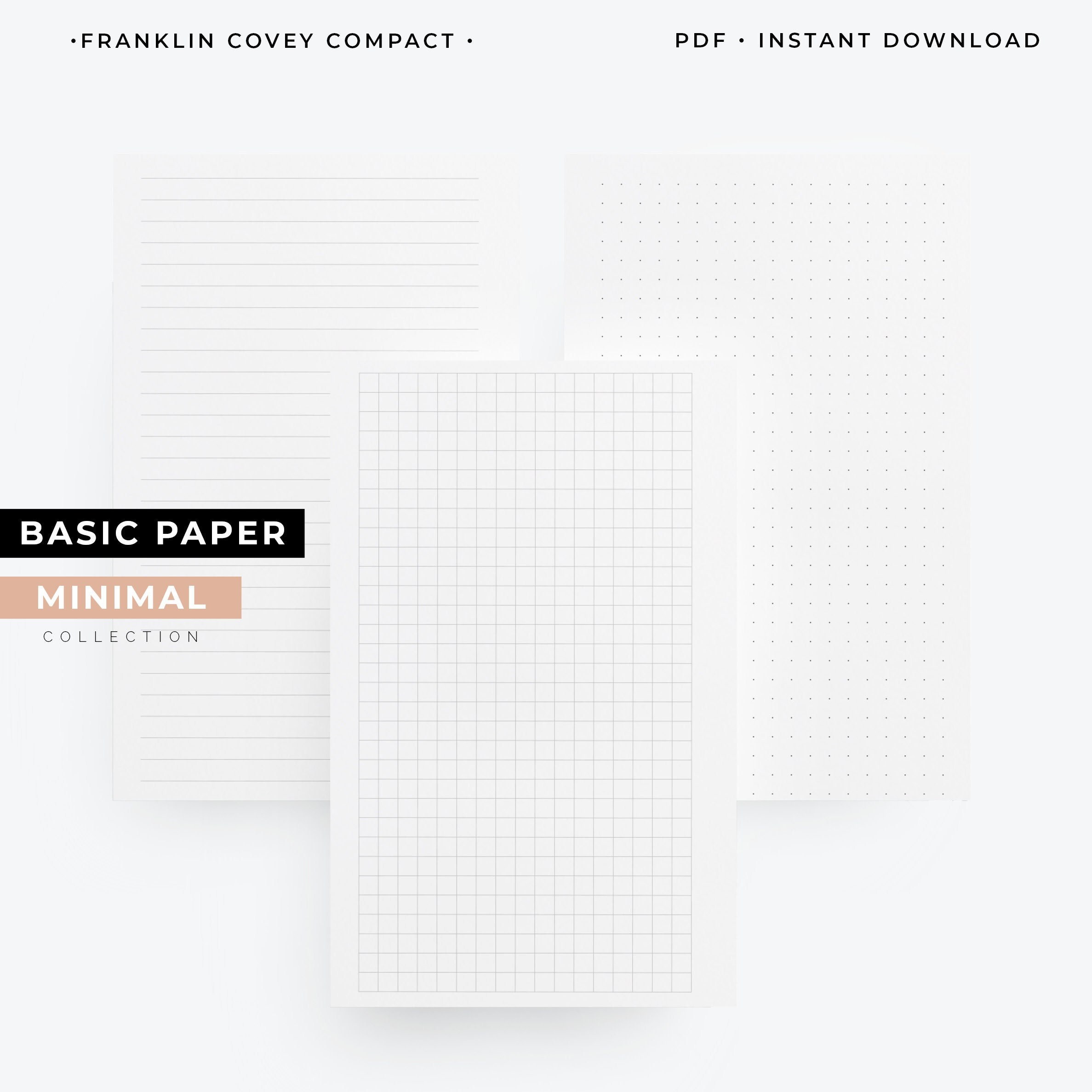 FC Compact Size Dotted Lines Grid Planner Pages 5 Mm Grid - Etsy