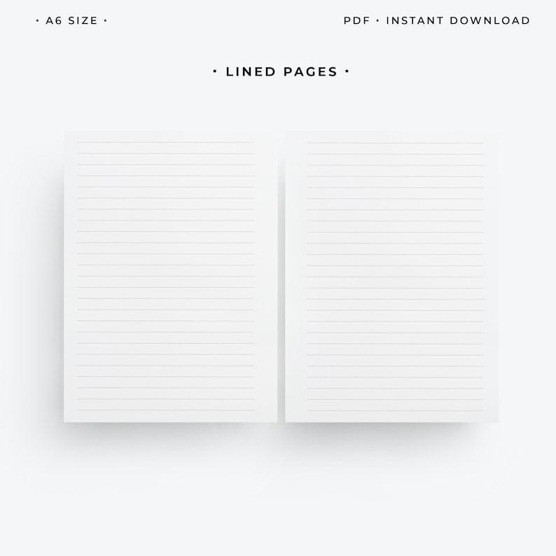 A6 Dot Grid Paper Printable Lines & Graph Paper Printable - Etsy