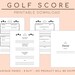 Golf Score, Golf Score Card, Dad Gift, Golfing Accessories, Equipment ...