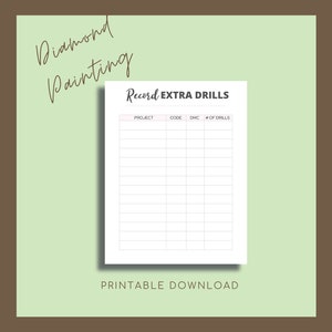 Diamond Painting Journal, DIY Paint by Diamonds Organizer, Project ...