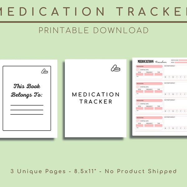 Medication Administration Chart - Etsy