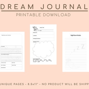 Dream Journal, Dream Interpretation, Diary, Sleep Log, Sleep Tracker ...