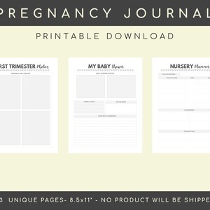 Pregnancy Tracker, Week by Week, Pregnancy Journal, Mom to Be, Diary ...