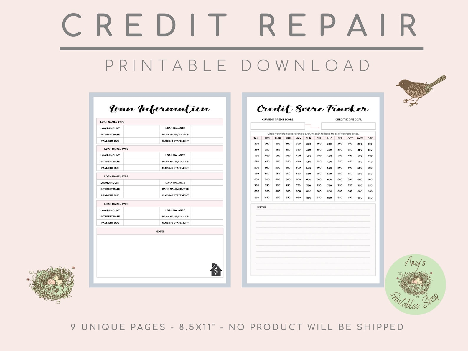 Credit Repair Guide, DIY Credit Repair, Credit Repair Planner Kit ...