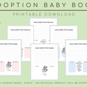 Adoption Baby Book, Newborn Adoption Day Memory Record, Your Story ...