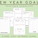 2022 New Year Goals Printable, Goal Planning, Resolutions , New Years ...