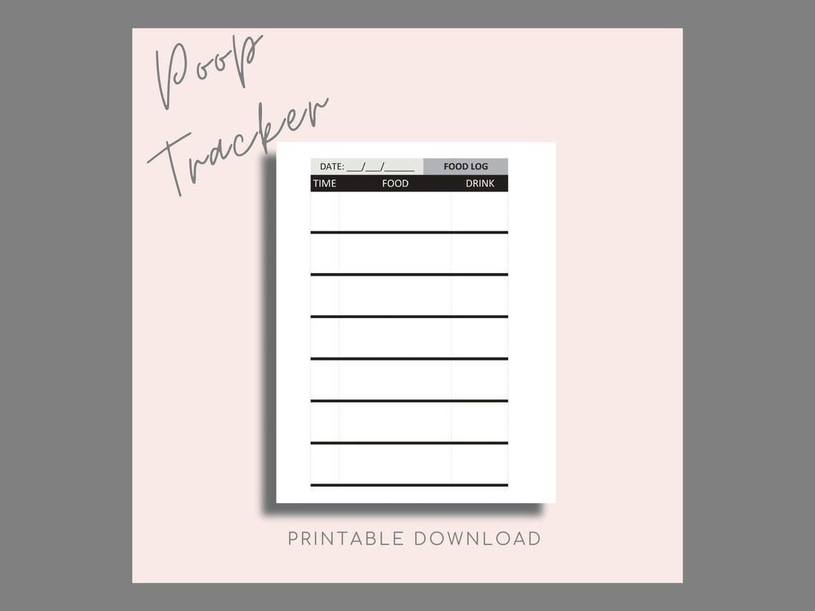 Poop Tracker, Bristol Chart, Stool Journal, Types of Poop, Bowel ...