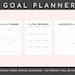 Goal Planner Goal Setting Worksheet Planner Personal - Etsy