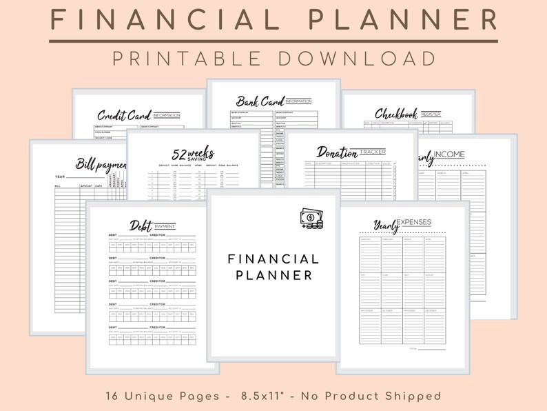 Financial Planner, Finance Digital, Budget Planner, Expense Report ...
