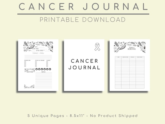 Cancer Journal Chemotherapy Diary Treatment Chemo Log - Etsy Australia