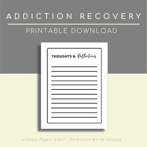 Addiction Recovery, Sober Living, Clean and Sober, Addiction Worksheets ...