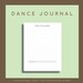 Dance Journal, Practice, Ballet Journal, Ballet Tracker, for Kids, Gift ...