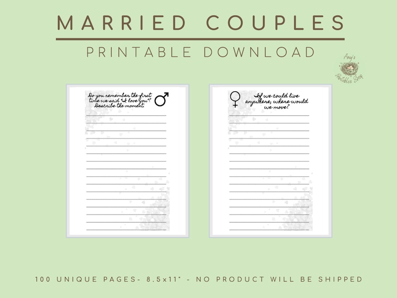 Married Couples Love Journal Memories Book His and Hers Love - Etsy