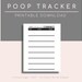 Poop Tracker, Bristol Chart, Stool Journal, Types of Poop, Bowel ...