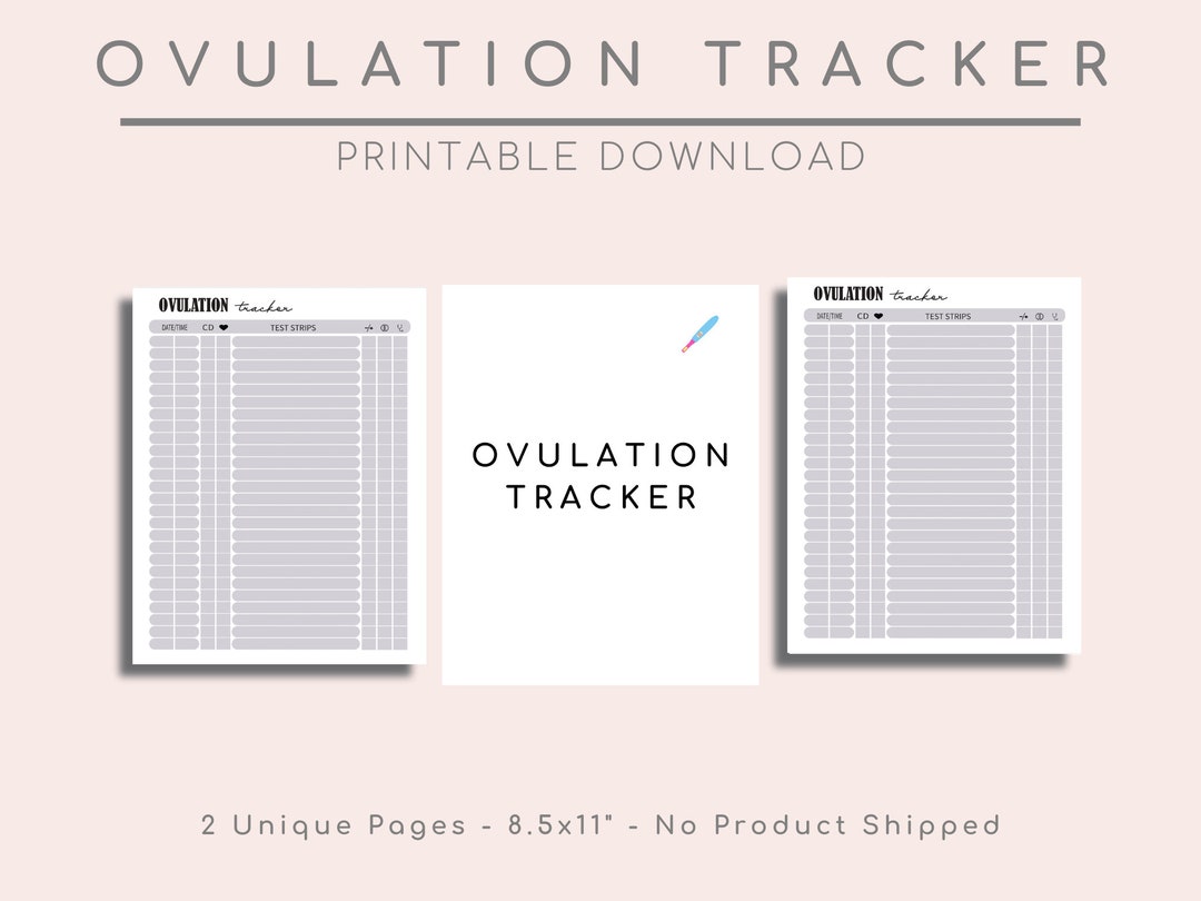 Ovulation Tracker, Ovulation Test Chart, Fertility Tracker, Trying to ...