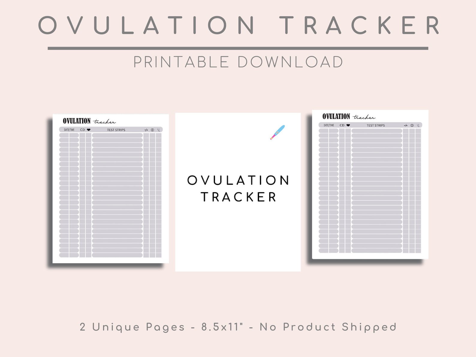 Ovulation Tracker, Ovulation Test Chart, Fertility Tracker, Trying to ...