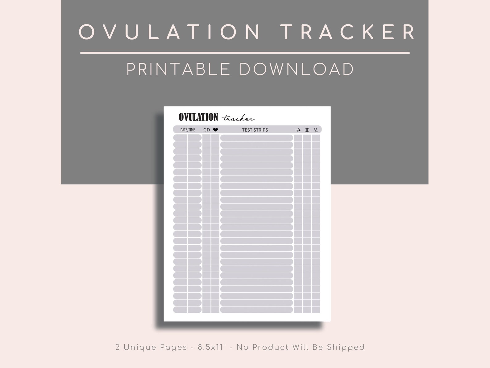 Ovulation Tracker Ovulation Test Chart Fertility Tracker - Etsy