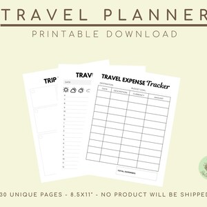Travel Planner, Trip Planner, Travel Budget, Essentials, Journal ...