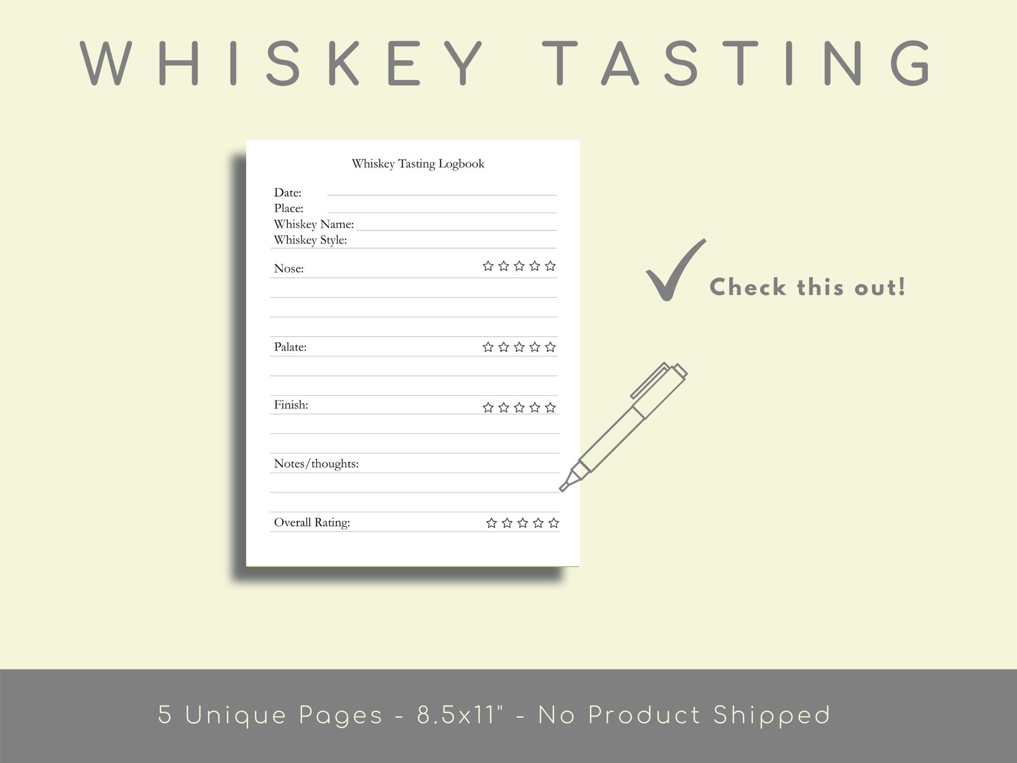 Whiskey Tasting Journal, Whiskey Neat, Scotch Bourbon Tasting, Whisky ...