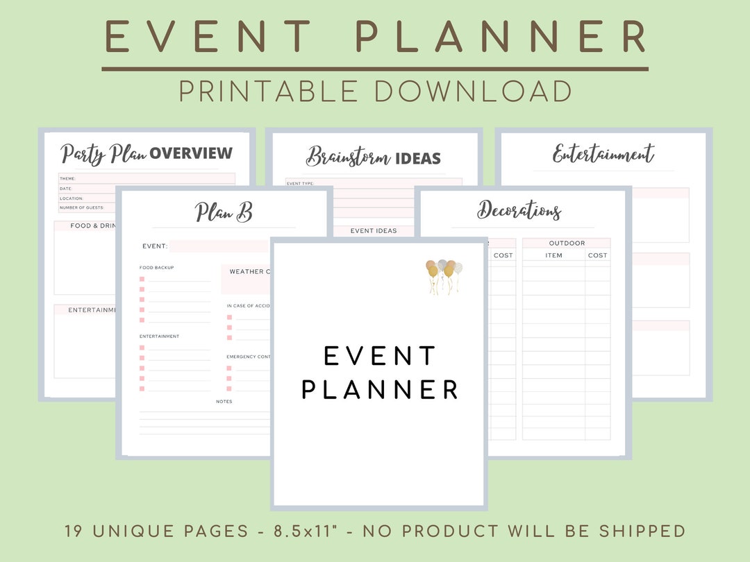 Event Planner, Party Planner, Event Coordinator Management, Calendar ...
