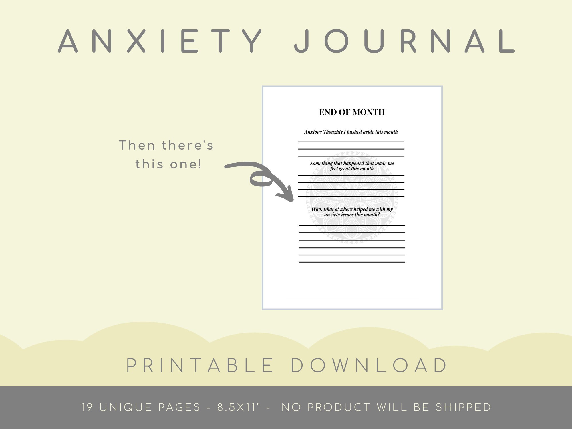 Anxiety Journal Anxiety Disorder Self Help Books Self Help | Etsy