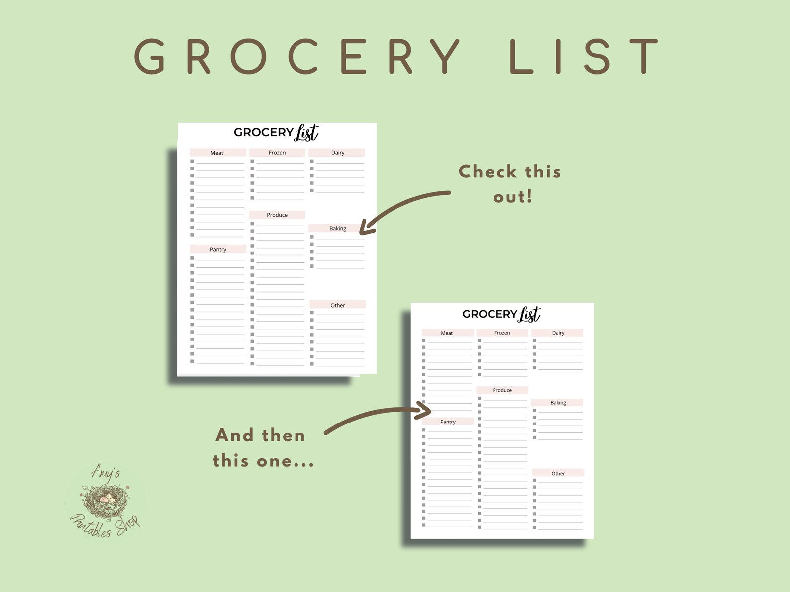 Grocery List Template, Master Grocery Shopping List Printablegr, Food ...