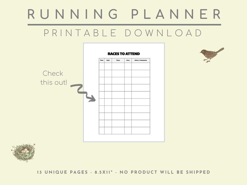 Running Planner, Running Calendar, Runners Journal, Runners High, Gifts ...