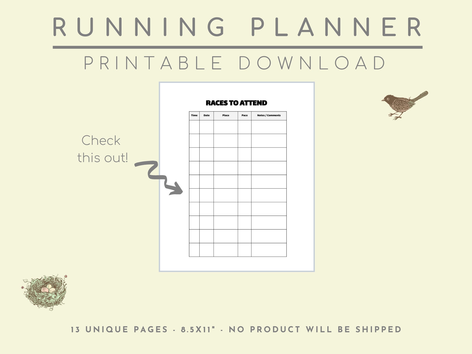 Running Planner Running Calendar Runners Journal Runners - Etsy
