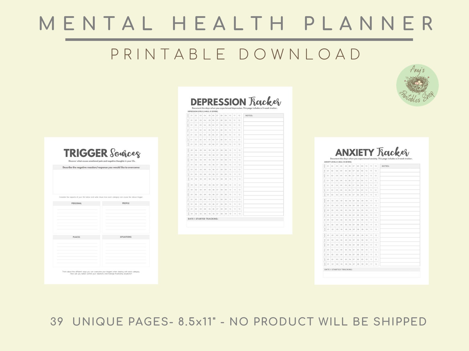 Mental Health Wellness Journal Mental Health Day Self Care | Etsy