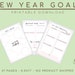 2022 New Year Goals Printable, Goal Planning, Resolutions , New Years ...