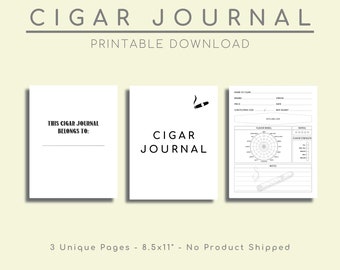 Cigar Journal - Etsy