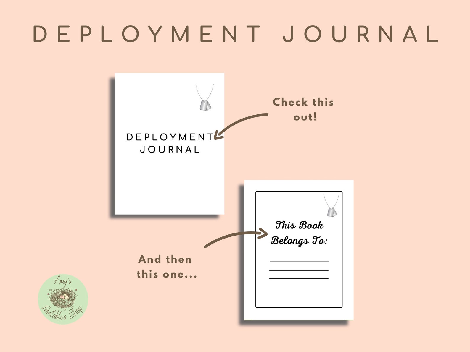 Deployment Journal, Military Notebook, Military Soldier Going Away Gift ...
