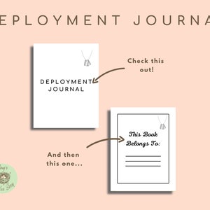 Deployment Journal, Military Notebook, Military Soldier Going Away Gift ...