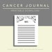 Cancer Journal, Chemotherapy Diary, Treatment, Chemo Log, Cancer ...