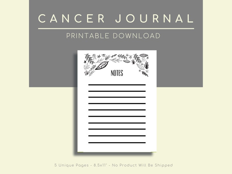 Cancer Journal, Chemotherapy Diary, Treatment, Chemo Log, Cancer ...