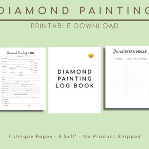 Diamond Painting Journal, DIY Paint by Diamonds Organizer, Project ...