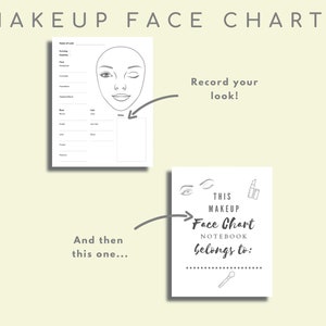 Makeup Face Charts, Makeup Kit, Make up Artist, Organizer, Make up ...