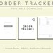 Order Tracker, Order Form Template Book, Sales Journal, Tracking Status ...