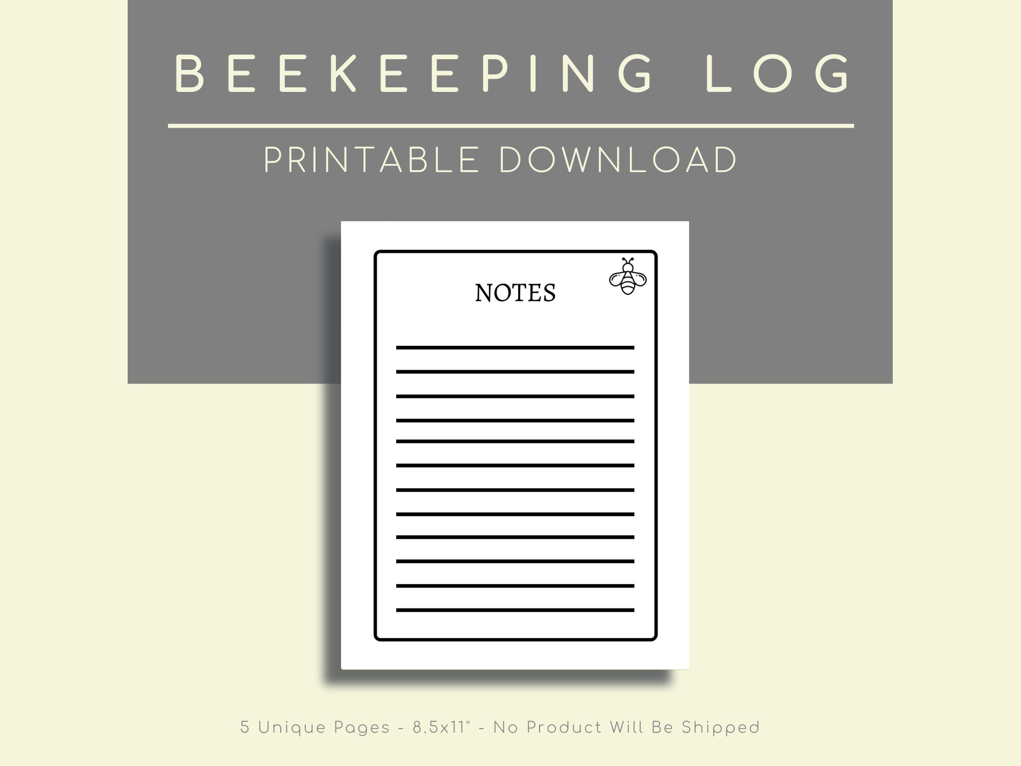 Beekeeping Log Beekeeper Gift Beehive Kit Honey Bee Hive - Etsy