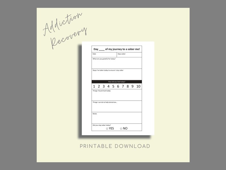 Addiction Recovery, Sober Living, Clean and Sober, Addiction Worksheets ...