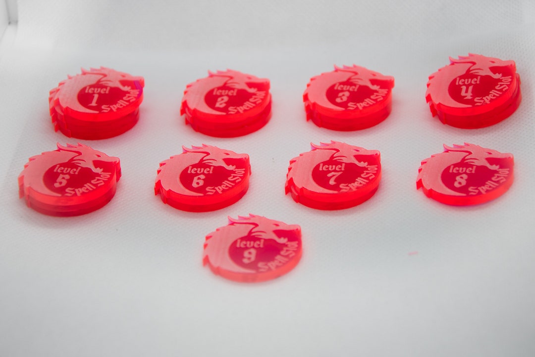 Dungeons and Dragons Spell Slots Tokens - Etsy