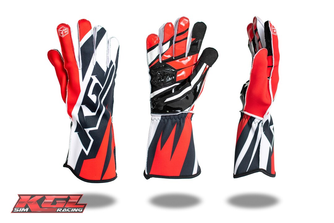 Phantom Grip (red/black/white) KGL Sim Racing Gloves - Etsy
