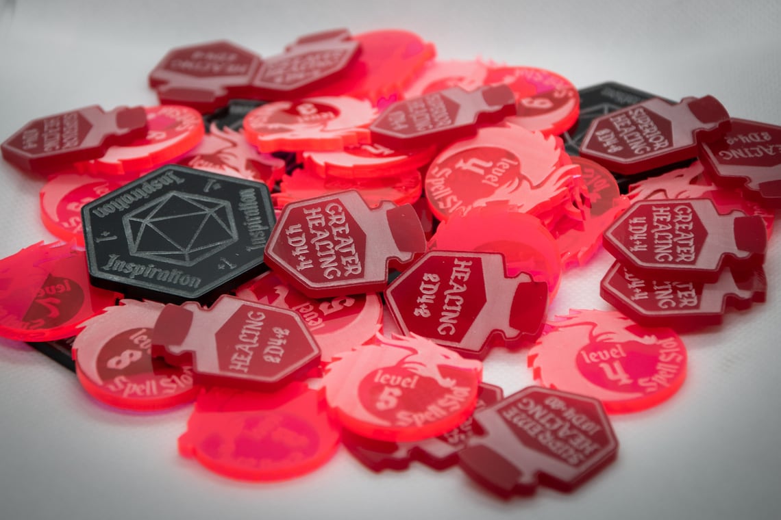 Dungeons and Dragons Campfire Tokens - Etsy Australia