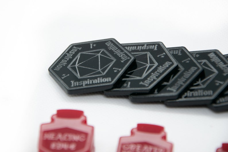Dungeons And Dragons Inspiration Points Tokens | Etsy